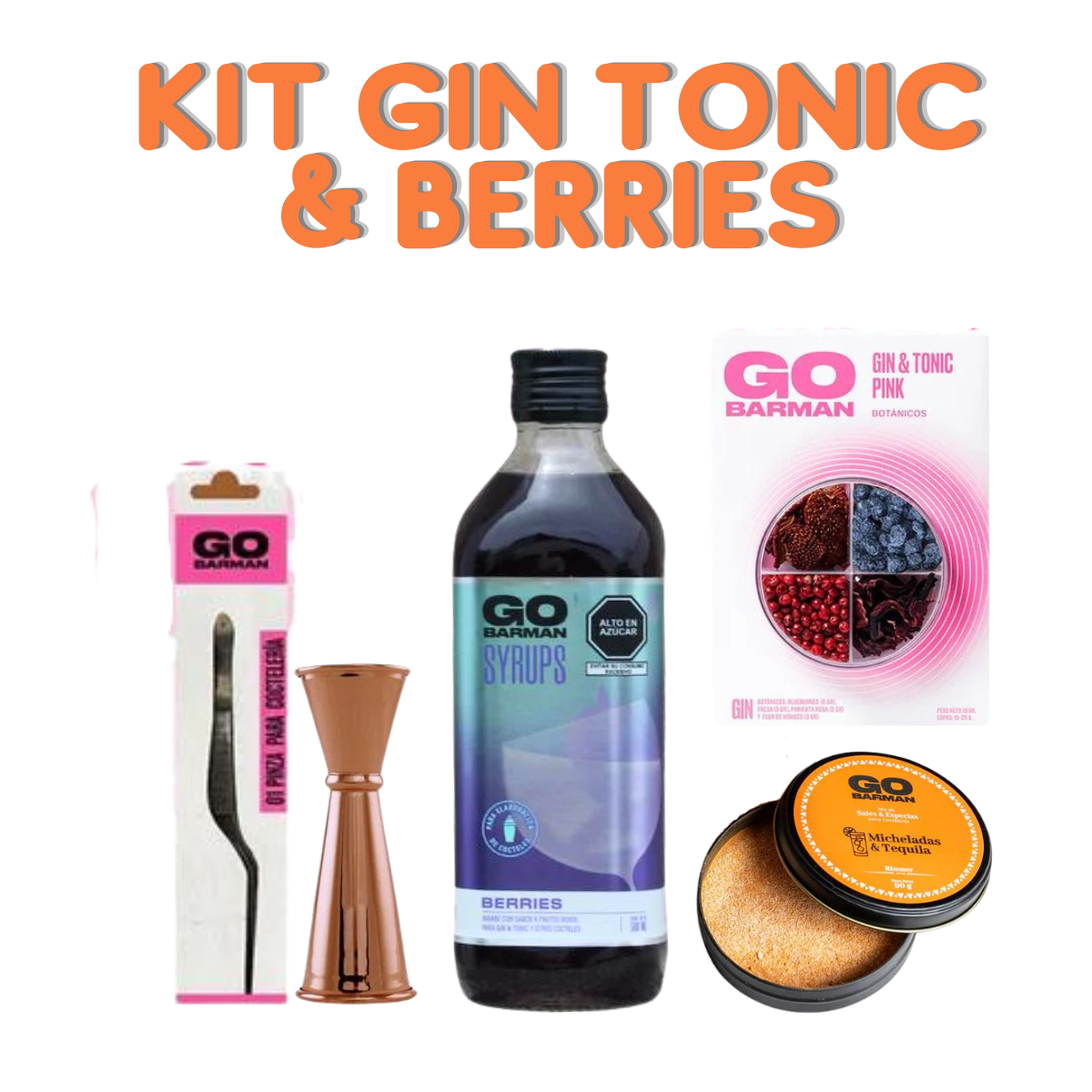 Kit Gin Tonic & Berries - Go Barman – GOBARMAN Chile